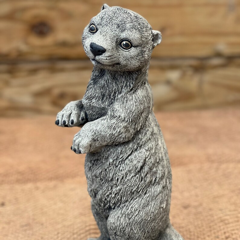 Concrete Otter Lifesize Statue Cute Otter Figurine for - Etsy