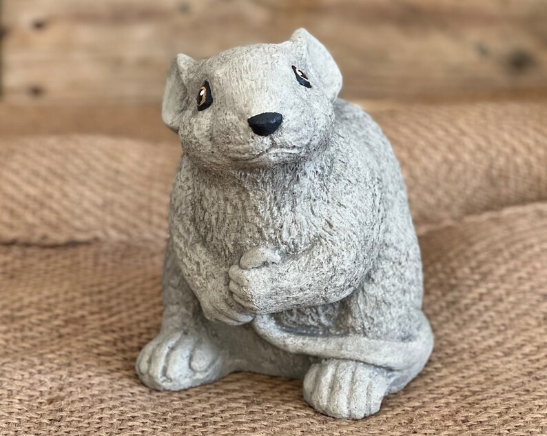 Cute Realistic Mouse Figurine Concrete Handmade Mouse Statue - Etsy