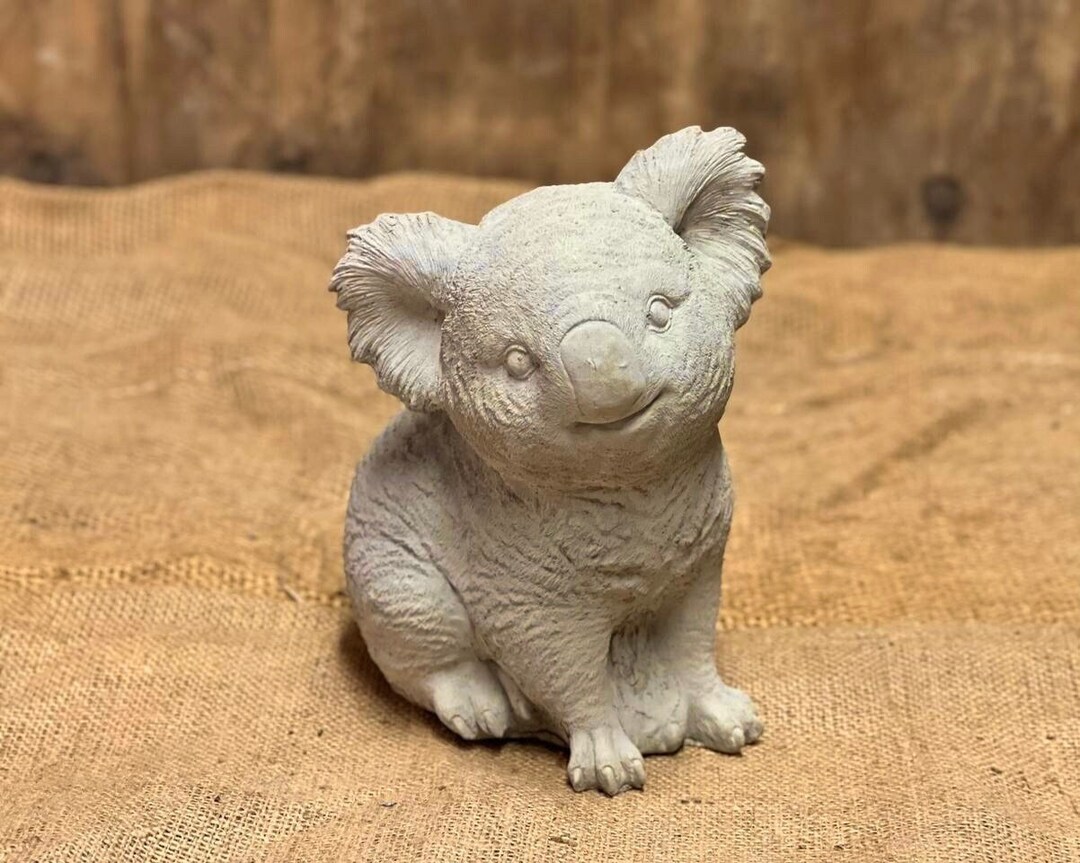 Detailed Sitting Koala Statue Concrete Resting Koala Figurine - Etsy