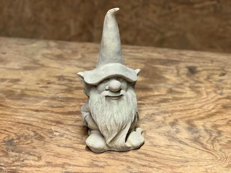 Cement Gnome Statue Garden Troll Figurine Concrete Gnome - Etsy