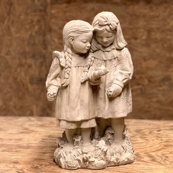 Stone Statue 2 Girls - Etsy