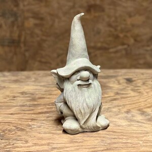 Cement Gnome Statue Garden Troll Figurine Concrete Gnome Sculpture ...