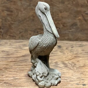 Realistic Standing Pelican Figurine Outdoor Concrete Pelican Statue ...