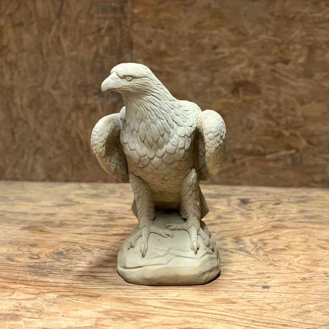 Concrete Eagle Statue Handmade Eagle Figure Outdoor Sculpture - Etsy