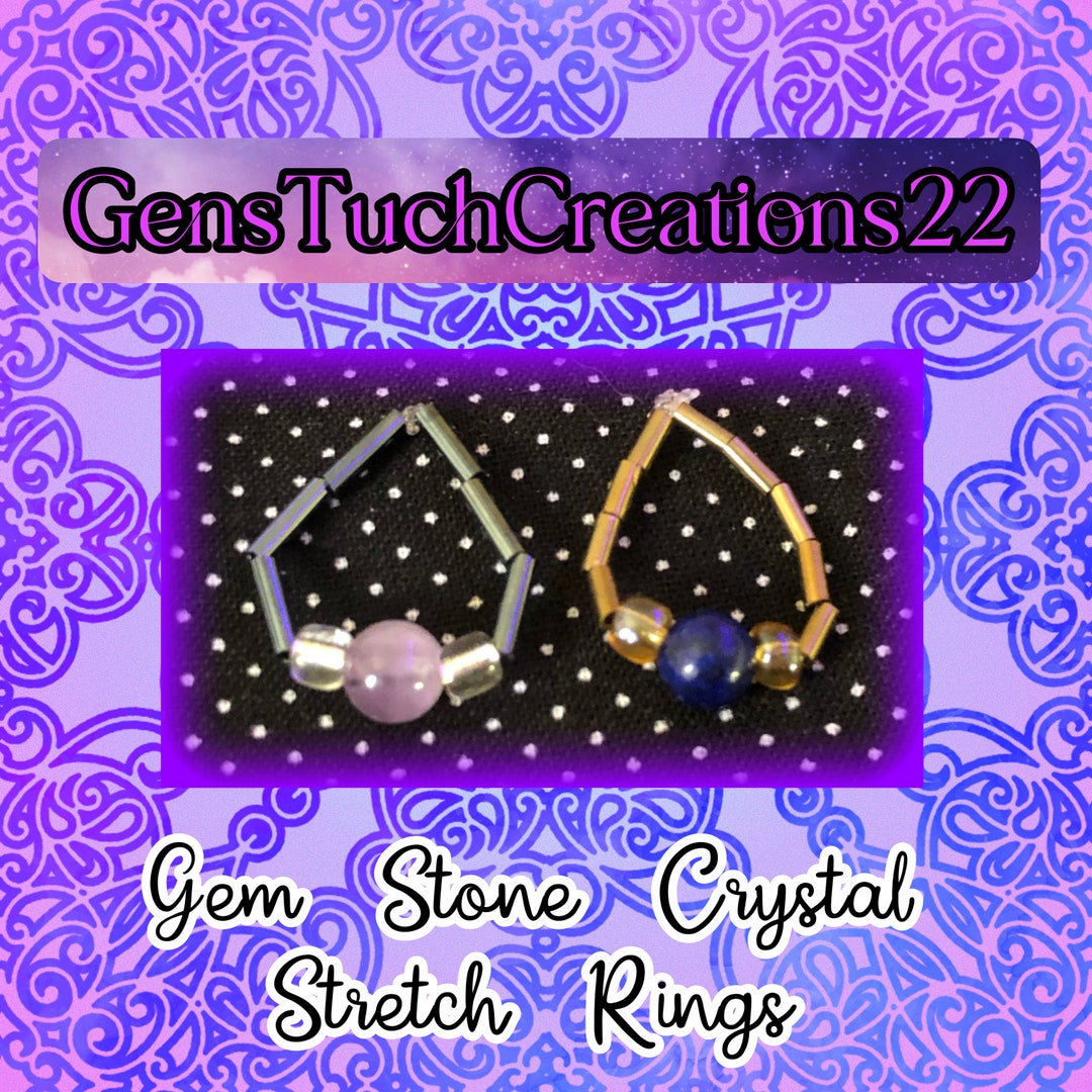 Crystal Stretch Rings - Etsy
