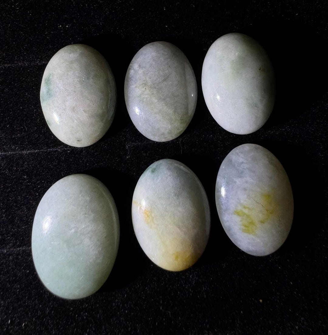 Natural Jade Cabochons in Display Case - 176 Carats - Etsy