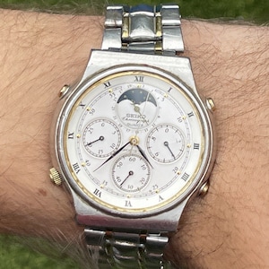 Seiko 7a38-7080 Chronograph Watch 1980s Vintage Parts/repair Seiko 7a38-7080 Chronograph Watch 1980s Vintage Parts/repair