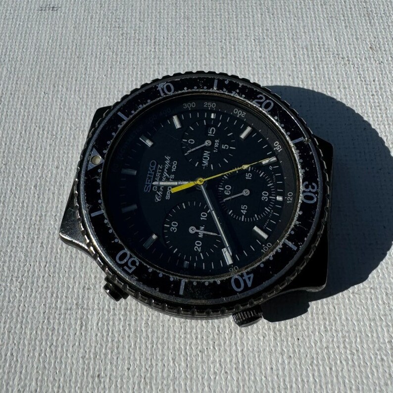 Seiko 7a38-7080 Chronograph Watch 1980s Vintage Parts/repair - Etsy