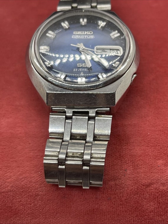 VINTAGE 1975 Seiko 5 Actus SS 23j Mens Automatic Watc… - Gem
