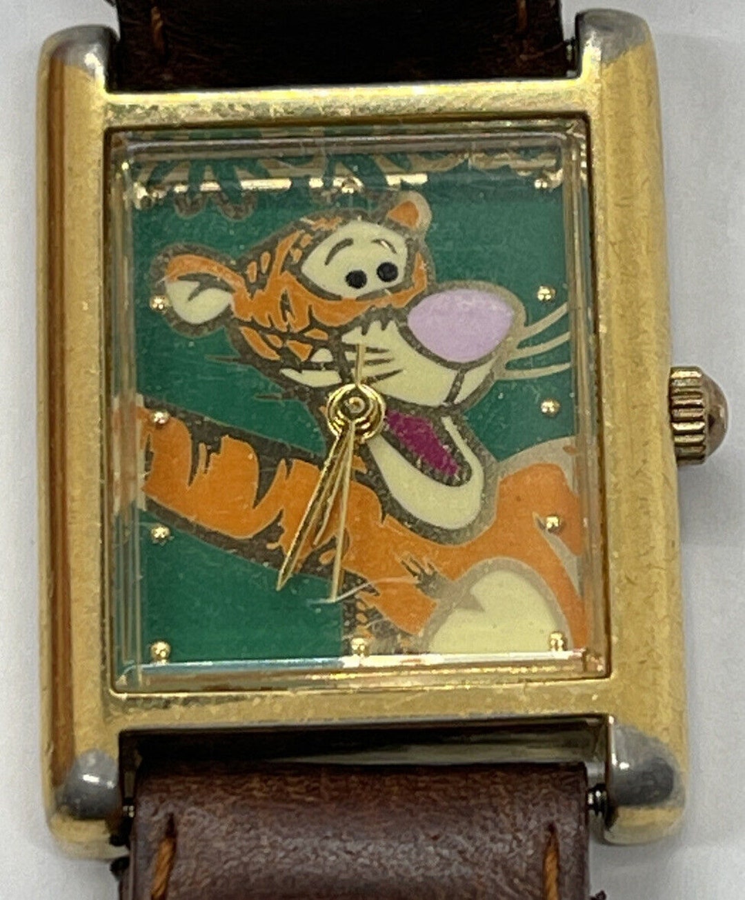 Disney Winnie the Pooh Tigger Watch Vtg Used Japan Water Resistant Dead ...
