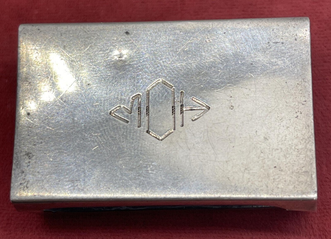 Vintage STERLING SILVER Matchbox Match Box Cover Antique Spaulding & Co ...
