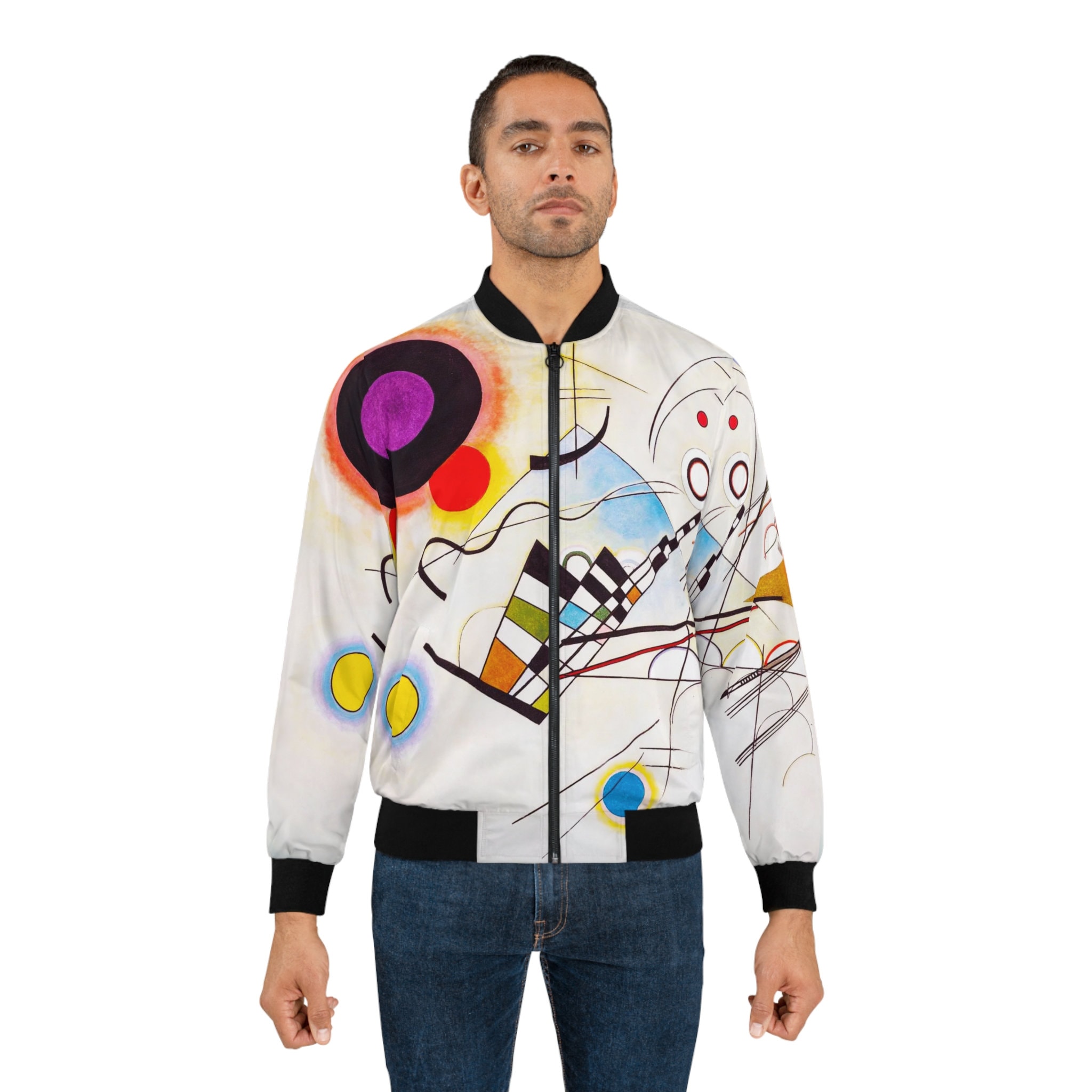 Composition VIII Wassily Kandinsky Art Painting Men Bomber Jacket sold ...