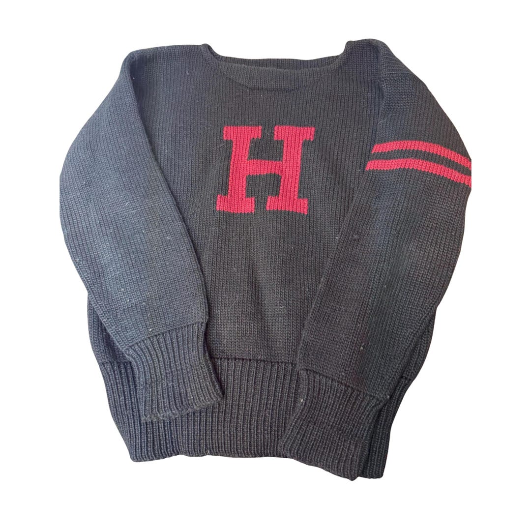 1950s Harvard Sweater Mens Small - Vintage Wool Crewneck - Etsy