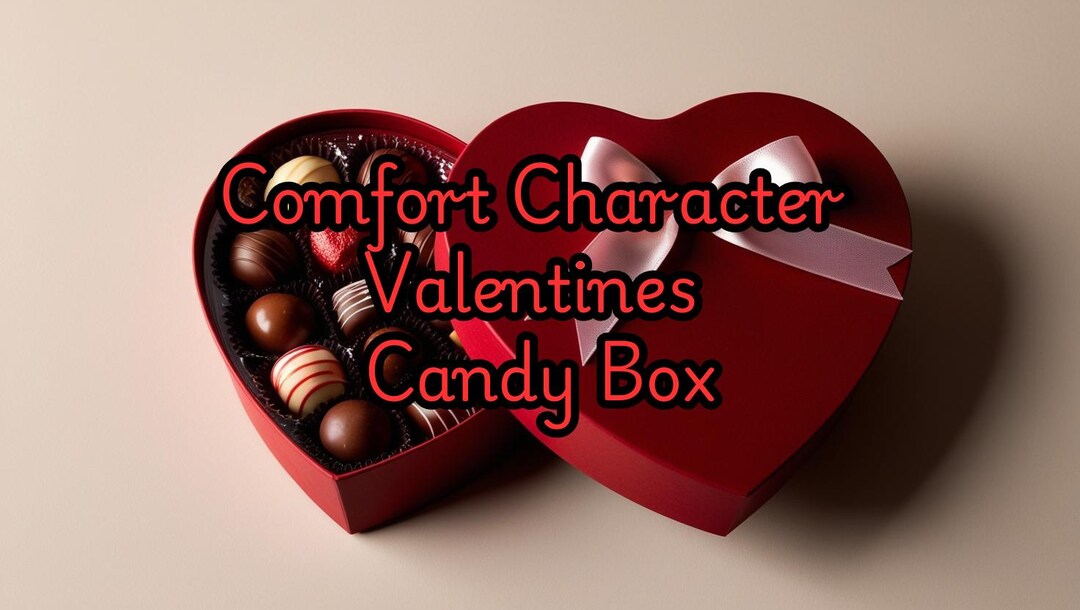 Comfort Character Valentines Candy Box - Etsy