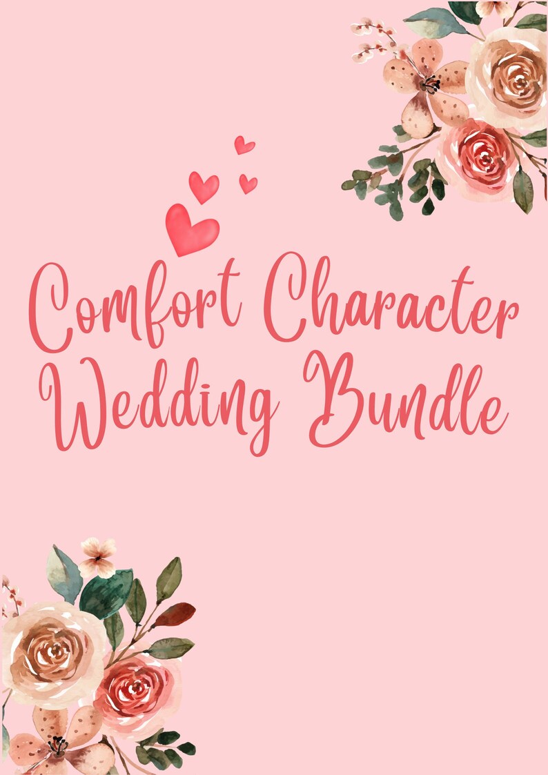 Comfort Character Wedding Bundle - Etsy Canada
