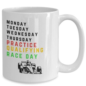 Race Week Coffee Mug for F1 Fan Gift Idea for Car Racing Enthusiast F1 ...