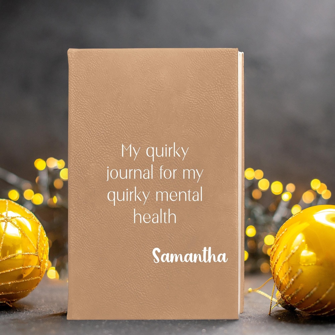 Mental Health Journal, Anxiety Mental Health Notebook, Personalized ...