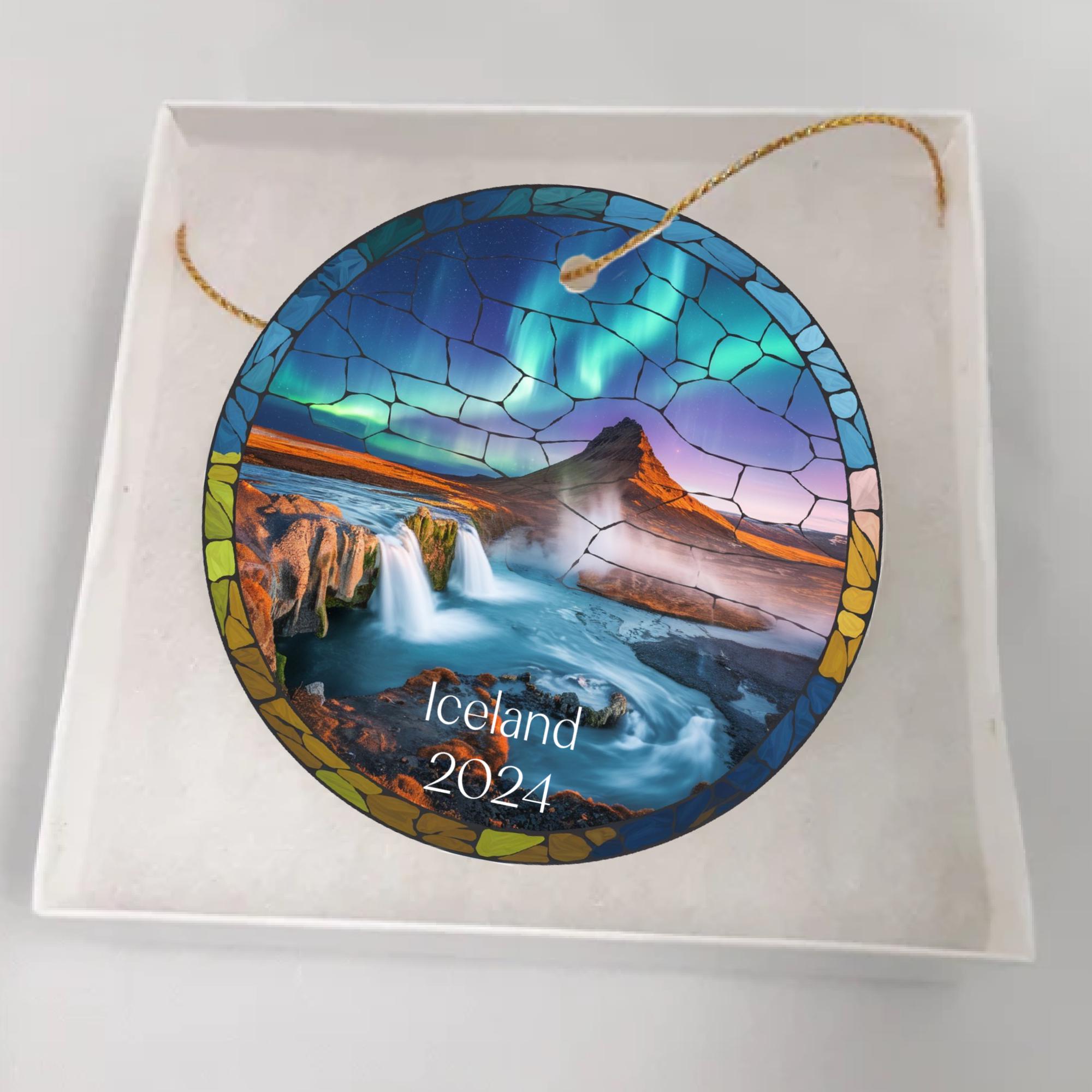 Iceland Ornament, Iceland Christmas Ornament, Iceland Keepsake, Iceland ...