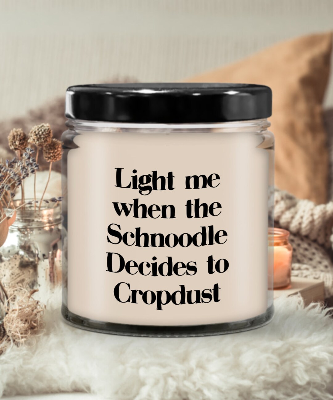 Schnoodle Candle, Schnoodle Gift, Dog Fart Candle, Dog Mom Gifts ...
