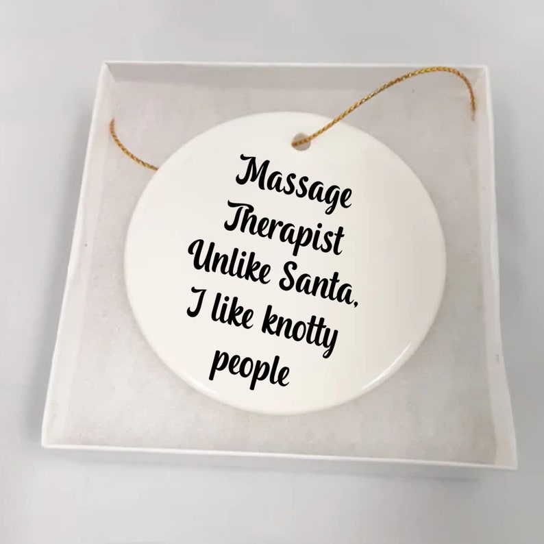 Massage Therapist Ornament, RMT Ornament, Gift Idea for Registered ...