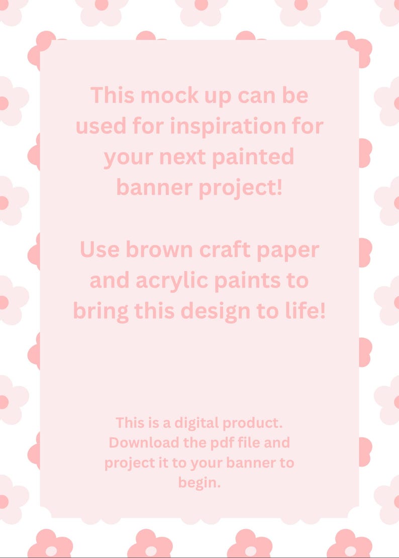 Boho Classroom Painted Banner Template - Etsy