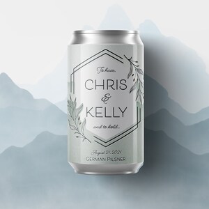 Custom Beer Label for Wedding, Anniversary, Engagement, Etc. - Etsy