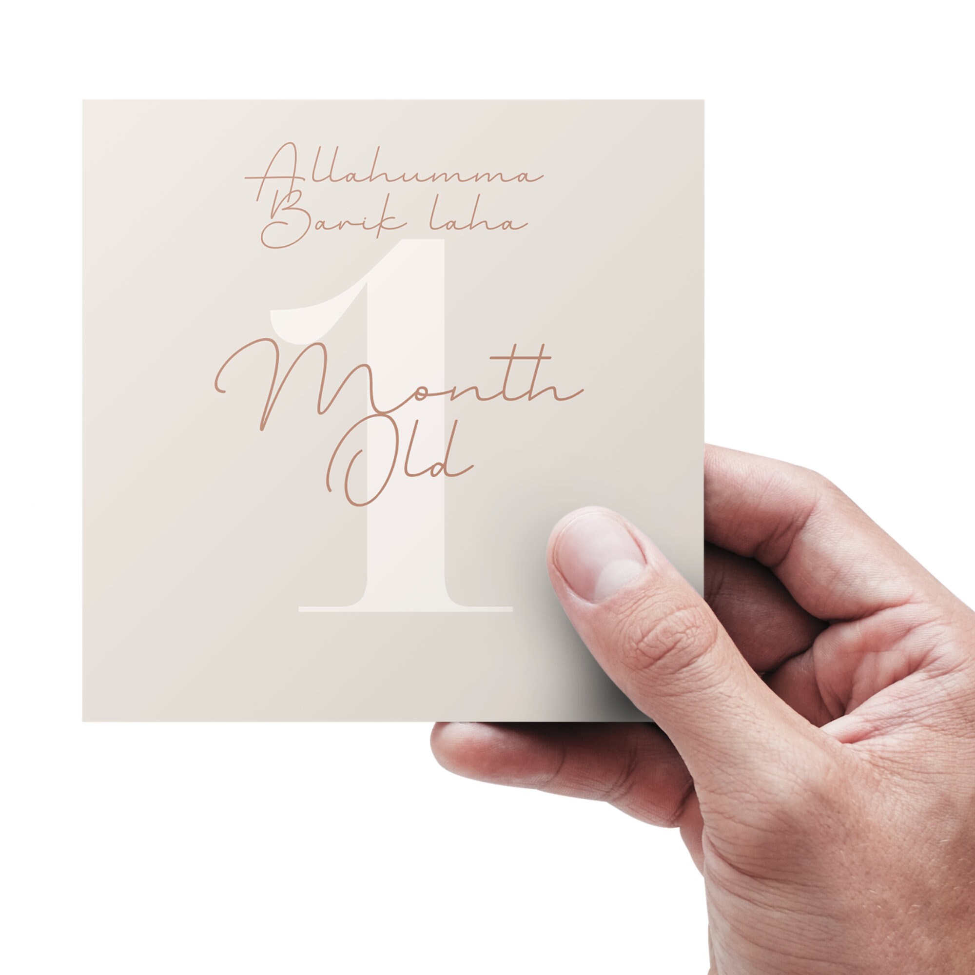 Baby Girl Milestone Cards With Islamic Dua Allahumma Barik Laha Digital ...