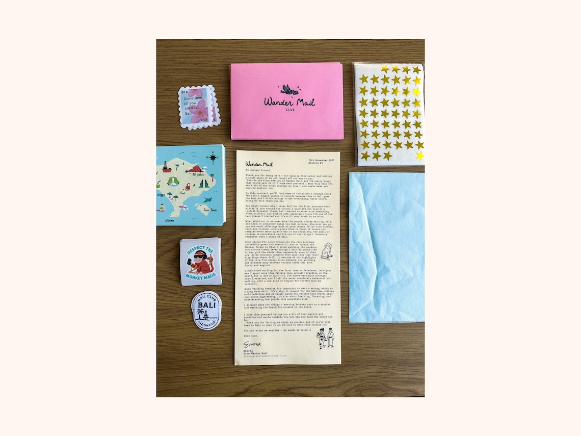 Hand Illustrated Snail Mail Club, Sticker Club, Letter, Art Print ...