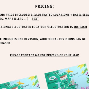Custom Hand Illustrated Map of Any Place, Wedding, Event, Airbnb ...