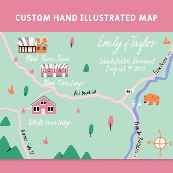 Map Invitation - Etsy