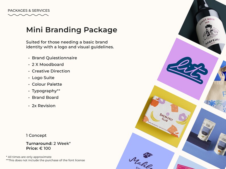 Mini Custom Brand Identity Package, Visual Identity, Branding for ...