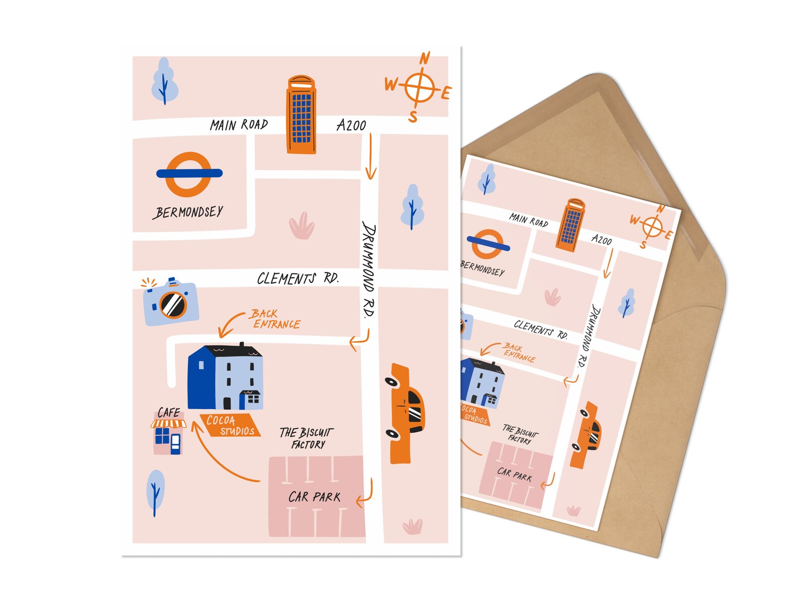 Custom Hand Illustrated Map of Wedding Destination Place - Etsy