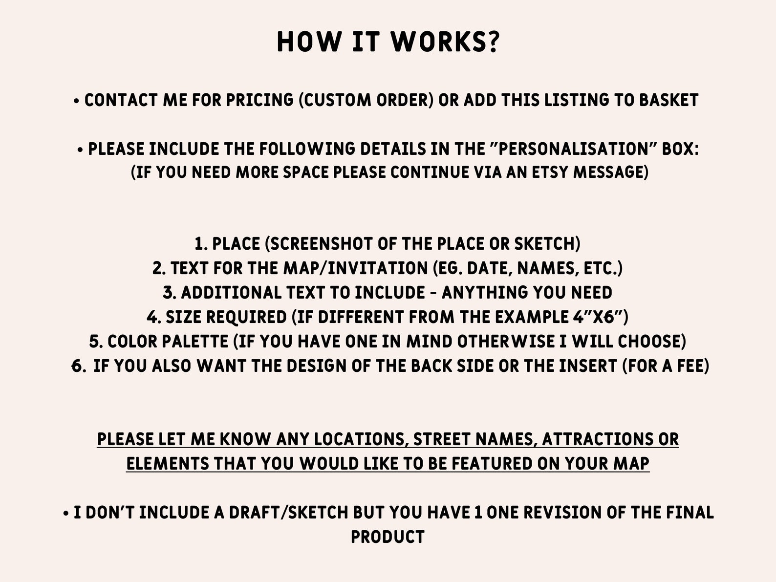 Custom Hand Illustrated Business Map, Place Map, Welcome Map, Itinerary ...