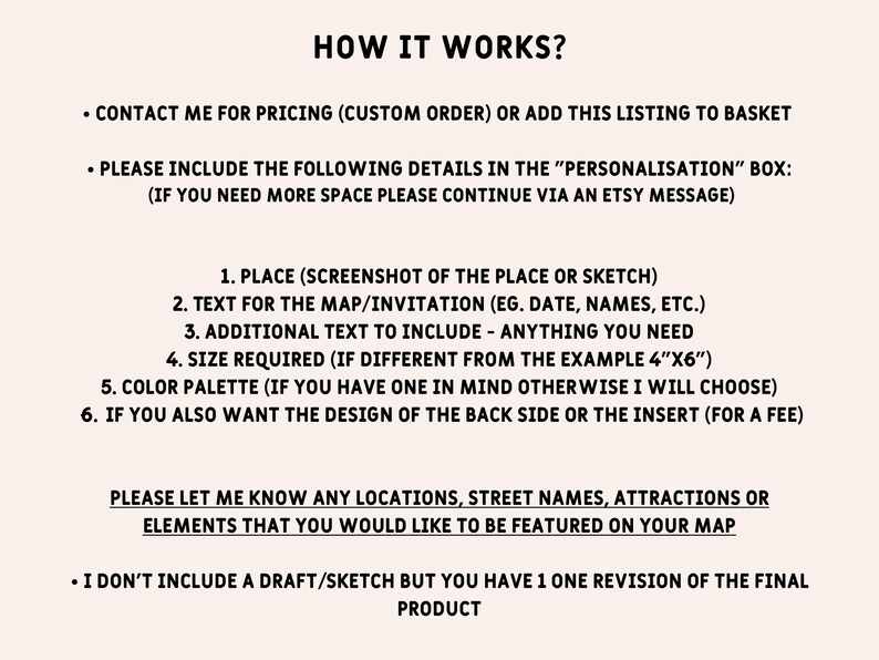 Custom Hand Illustrated Itinerary Map of Any Occasion, Wedding, Event ...