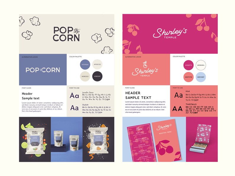 Mini Custom Brand Identity Package, Visual Identity, Branding for ...