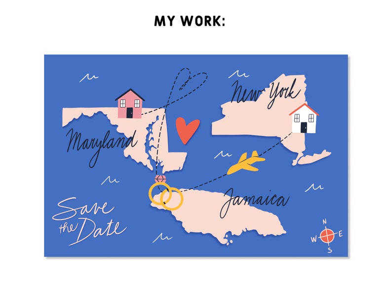 Custom Hand Illustrated Map of Any Place Wedding Event - Etsy