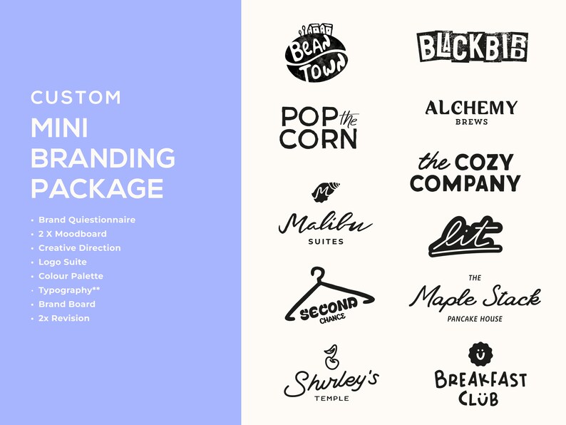 Mini Custom Brand Identity Package, Visual Identity, Branding for ...