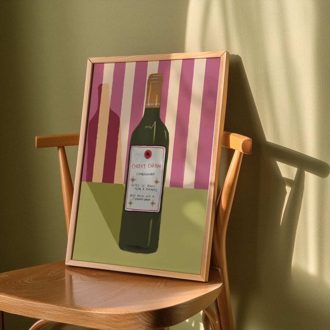 A4 bottle of White Art Print - Etsy