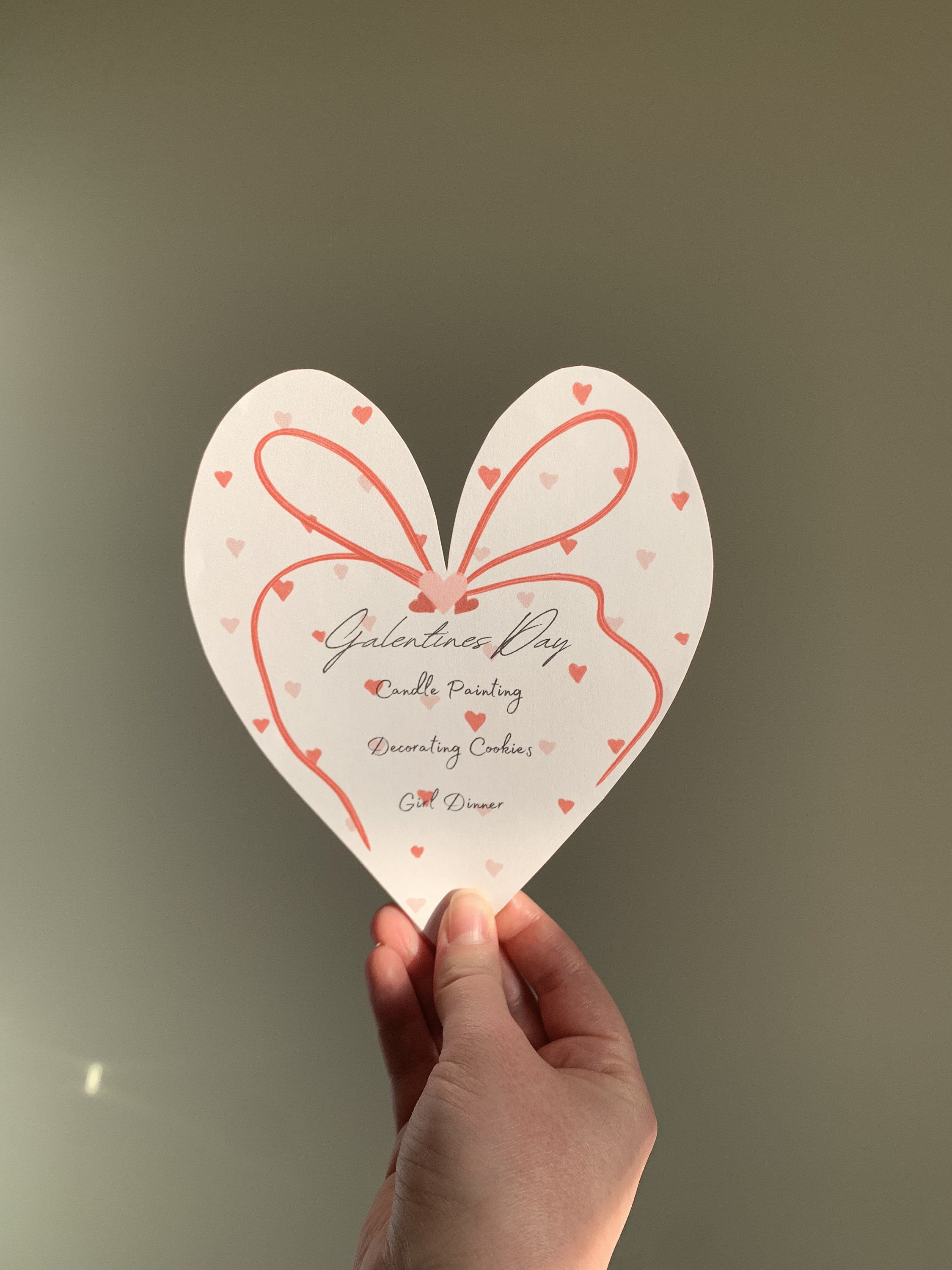 Hearts Menu Instant Download - Etsy