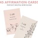 Printable Self Love Positive Affirmation Cards for Daily Motivation ...