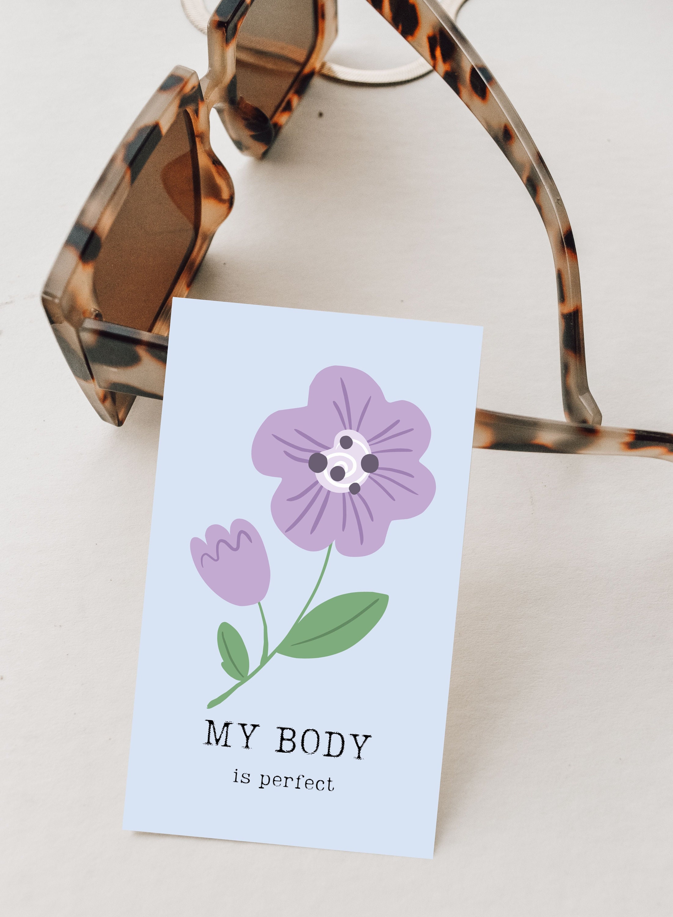 Positive Body Image Cards for Self Esteem Body Confidence Affirmation ...