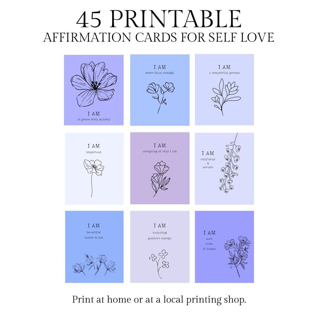 Mental Wellness Cards for Stress Relief and Emotional - Etsy