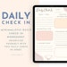Daily Check in Journal Fillable PDF Daily Journal Page Check in ...