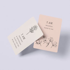 Printable Self Love Positive Affirmation Cards for Daily Motivation ...