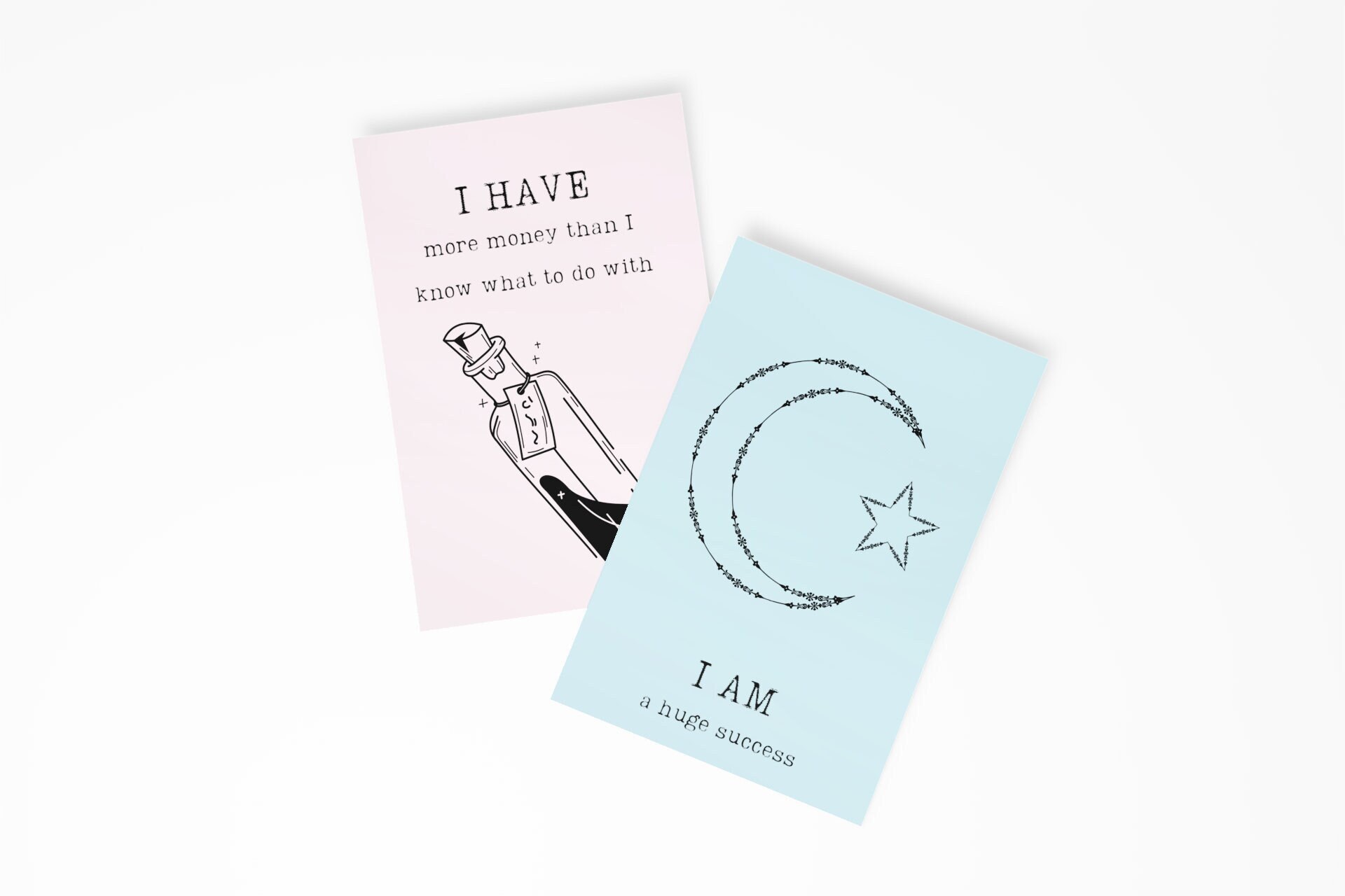 Printable Success Affirmation Cards Goal Achievement Mindset ...