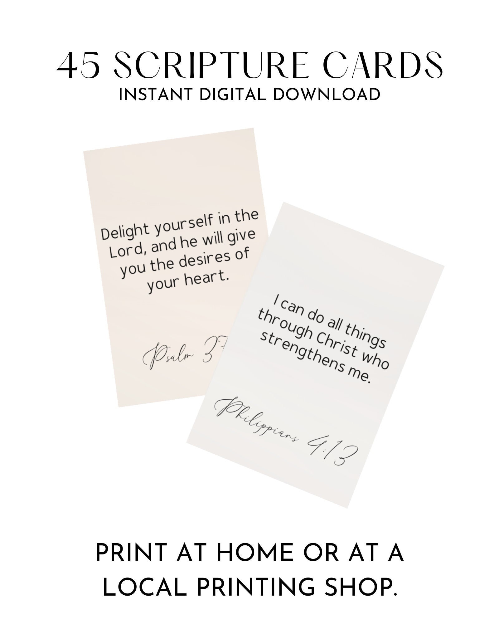 Bible Verse Cards for Encouragement Hope Cards Uplifting Bible ...