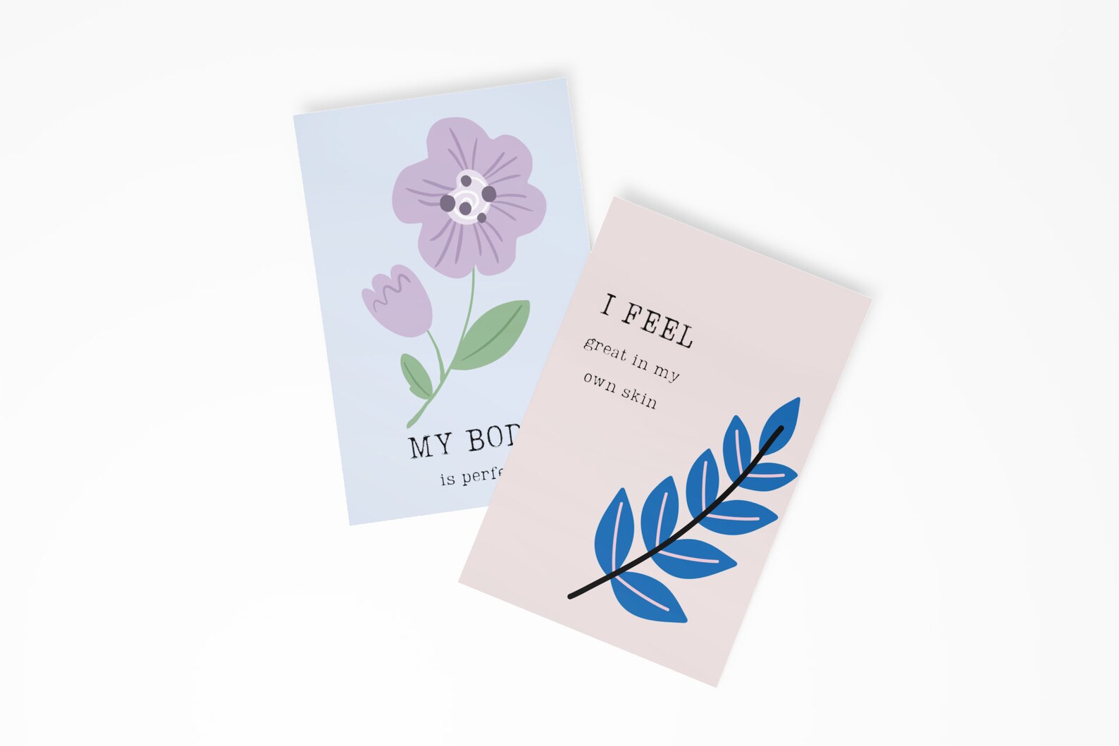 Positive Body Image Cards for Self Esteem Body Confidence Affirmation ...