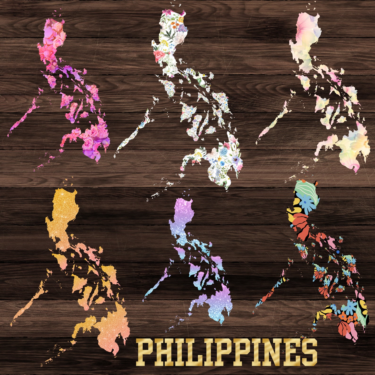 Philippine Maps Clip Arts, Filipino Camouflage Maps PNG Printable ...