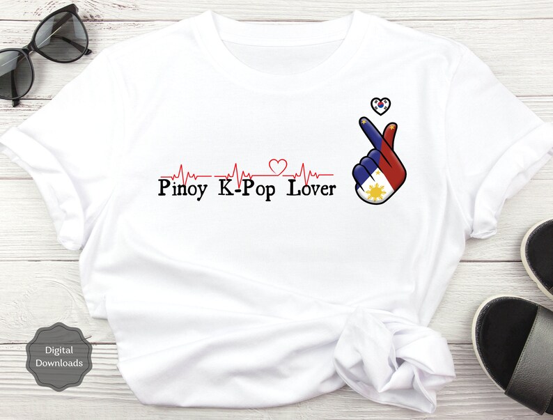 Philippines Flag PNG, Filipino Flag, Pinoy K-pop Lover Shirt Printable ...