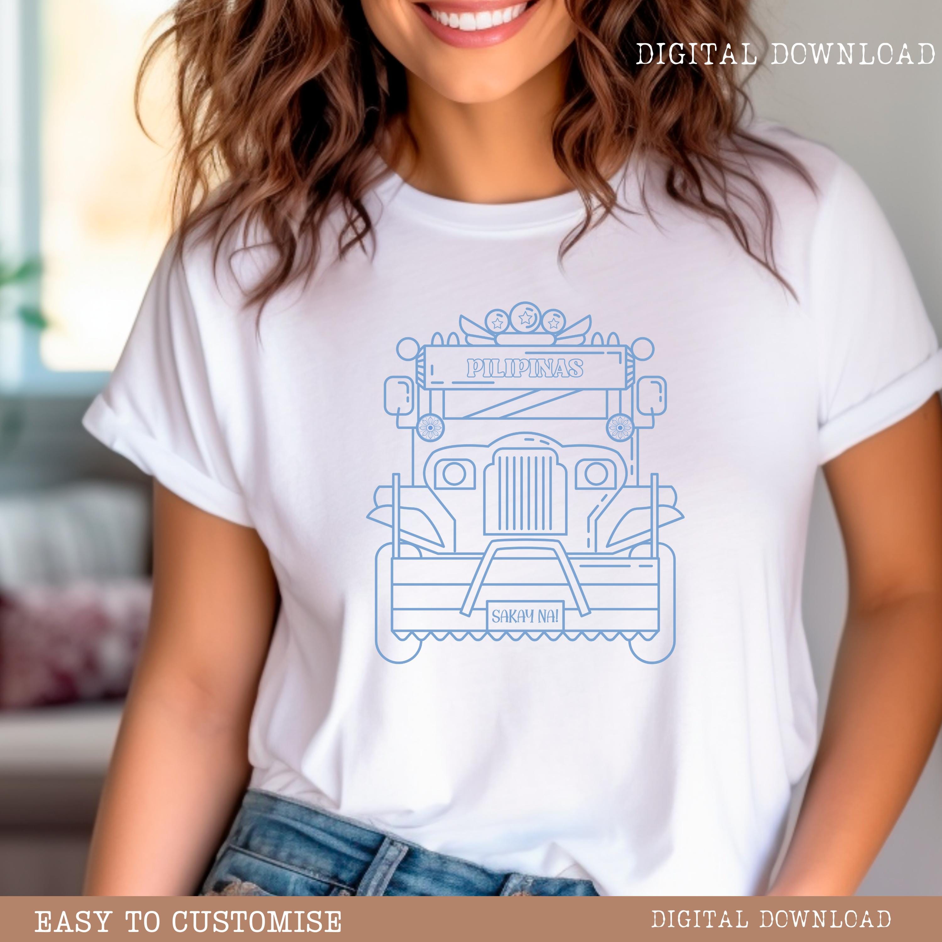 Filipino Jeepney SVG PNG Clipart: Floral Philippine Jeep Shirt Designs ...